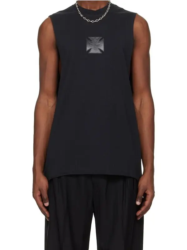 Vetements Ribbed Crew Neck Sports Vest - Black