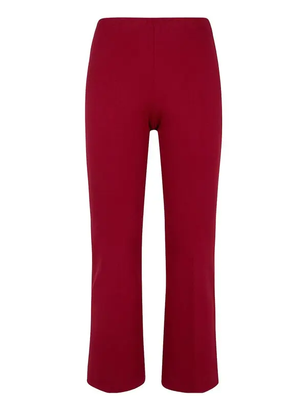 Liviana Conti Claudette Cropped Flare Trousers - Paprika