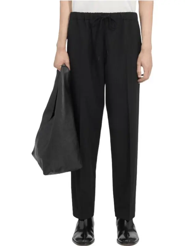 MAISON MARGIELA Wool Blend Trousers - Black
