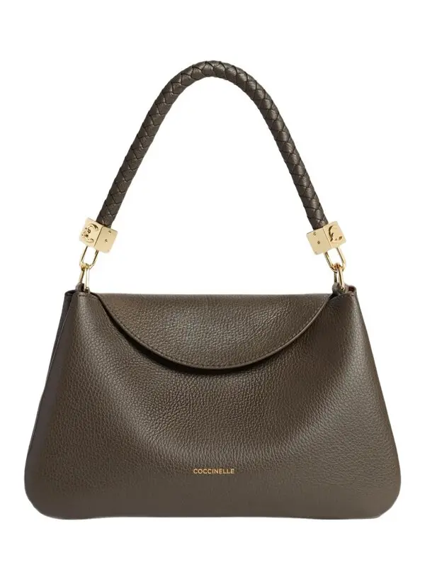 COCCINELLE Tiggy Small Grained Leather Bag - Fango