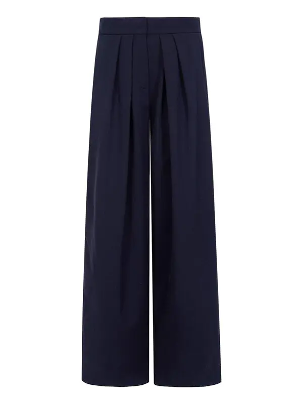 Balmain Grain De Poudre Pleated Trousers - Black