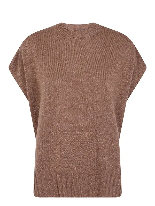 TWINSET Color-block Knit Sweater - Brown