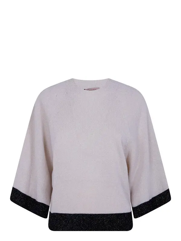 TWINSET Color-block Knit Sweater - Gray