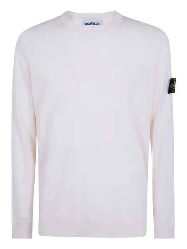 Stone Island Crew Neck Sweater - Ivory