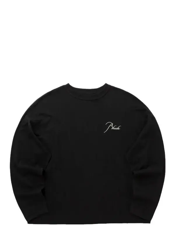 Rhude Long-sleeved Ctrewneck Sweatshirt - Black