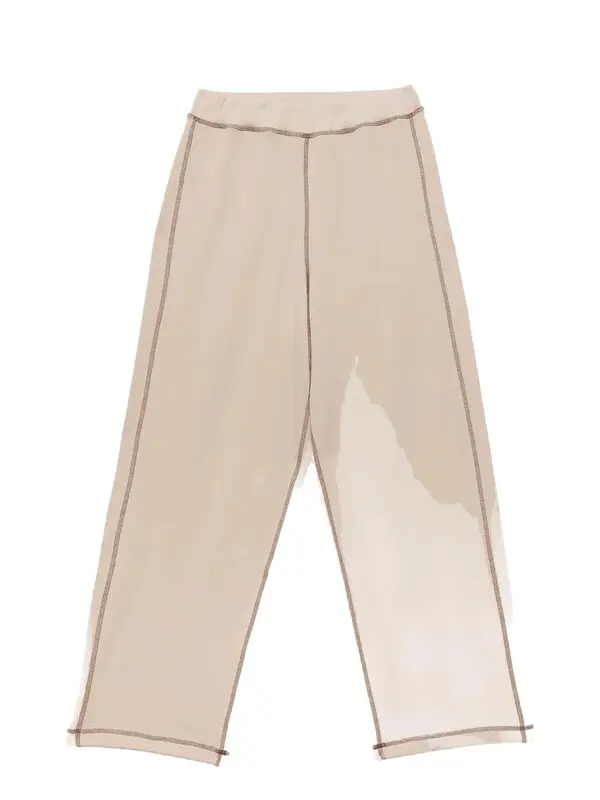 BASERANGE Elasticated Ribbed Waistband Sweatpants With Contrasting Stitching - Haptic