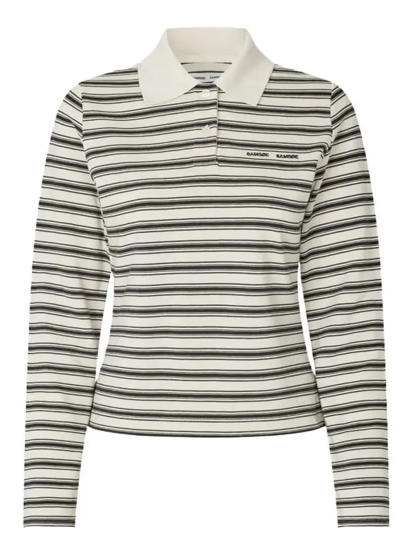Samsøe Samsøe Long Sleeve Polo Shirt - No