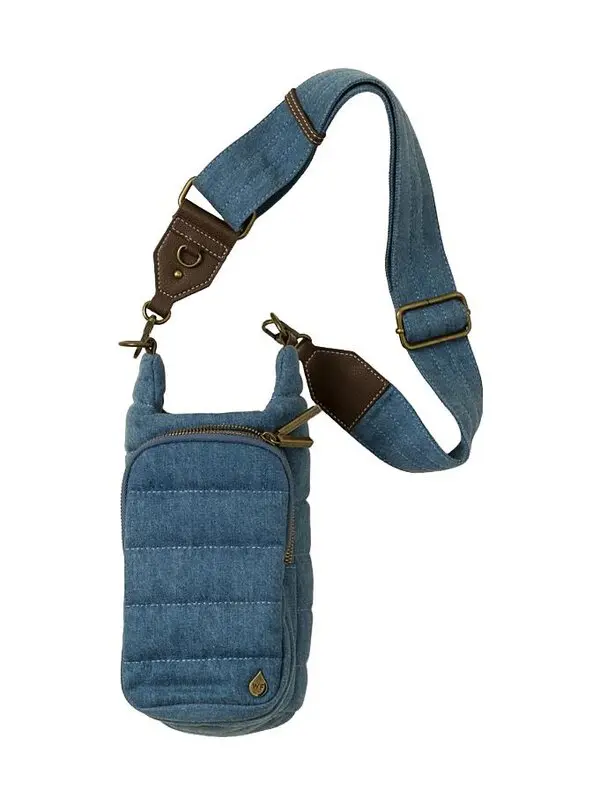 UNCOMMON GOODS Crossbody Water Bottle Bag - Denim
