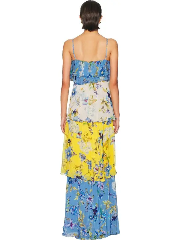 Hemant & Nandita Tiered Maxi Dress - Multi