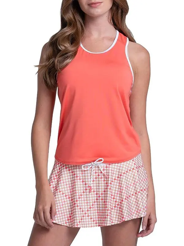Lucky In Love Court Lounge Tank - Flame