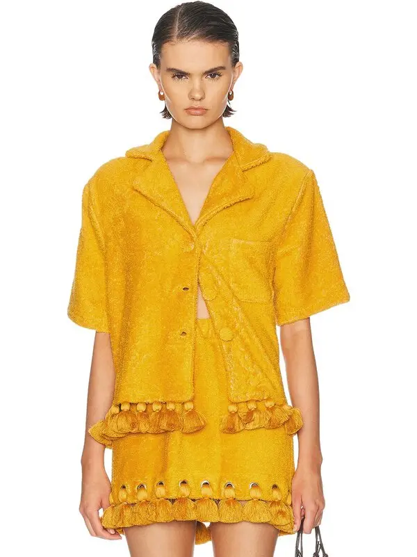 Cap D'antibes Antonia Shirt - Ocre Jaune