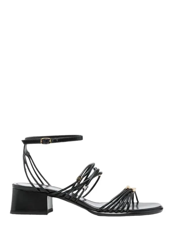 Celine Triomphe Leather Sandals - Multicolor