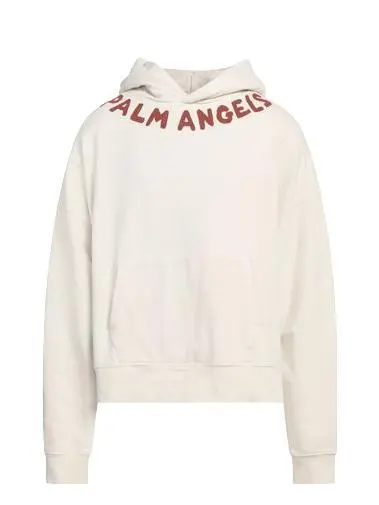 Palm Angels Cotton Hoodie - Beige