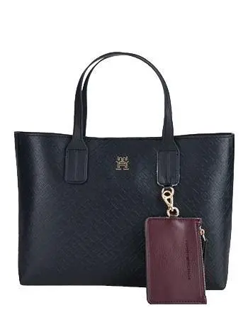 Tommy Hilfiger Midnight Polyurethane Tote Handbag - Blue