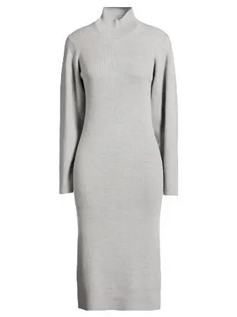 Majestic Filatures Merino Wool Midi Dress - Grey