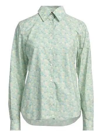 Aspesi Light Cotton Floral Print Shirt - Green