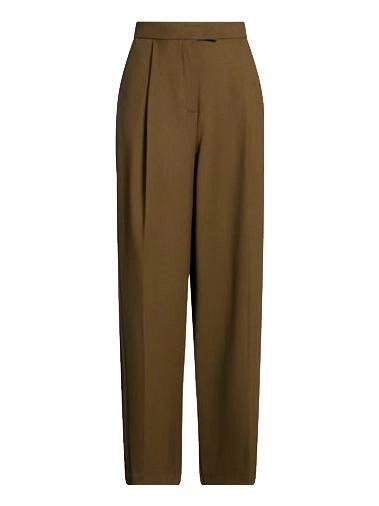 KAOS Wide-leg High-waisted Darts Trousers - Green