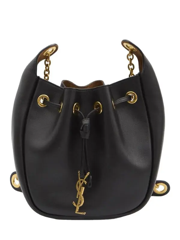 Saint Laurent Supple Leather Bucket Bag With Chain Strap - Multicolor