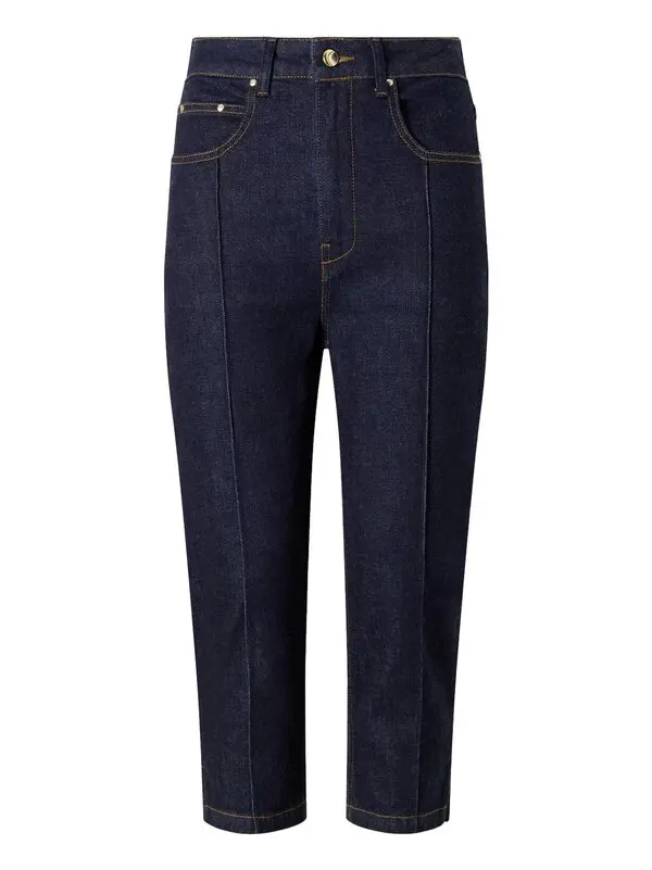 Ossou Stretch Slim-leg Capri Jeans - Blue