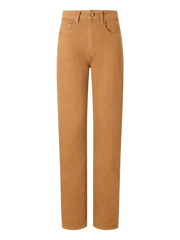 Ossou Noon High-rise Straight-leg Jeans - Brown