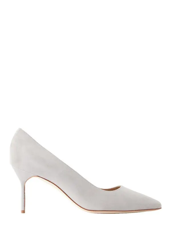 Manolo Blahnik Bb Suede Pumps - Gray