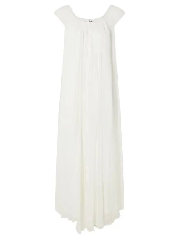 Staud Leda Chiffon Maxi Dress - Neutrals