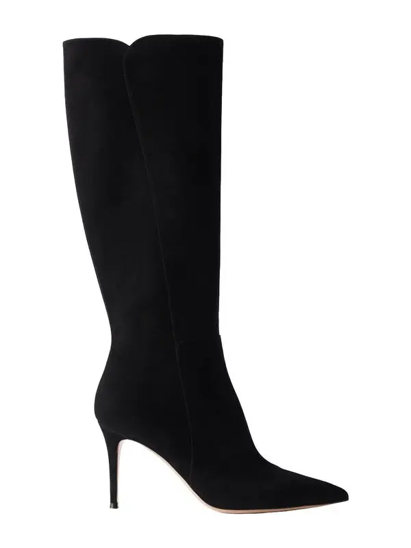 GIANVITO ROSSI Levy Suede Knee-high Boots - Black
