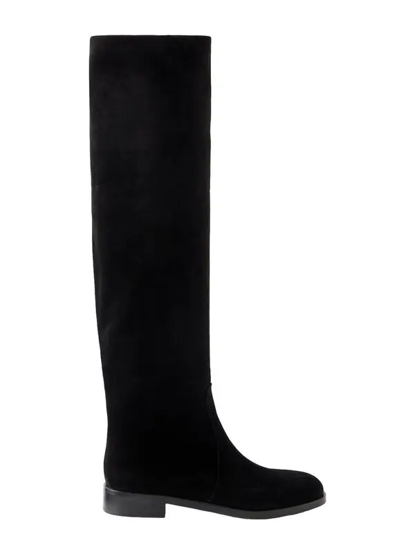 GIANVITO ROSSI Zayne 20 Suede Over-the-knee Boots - Black