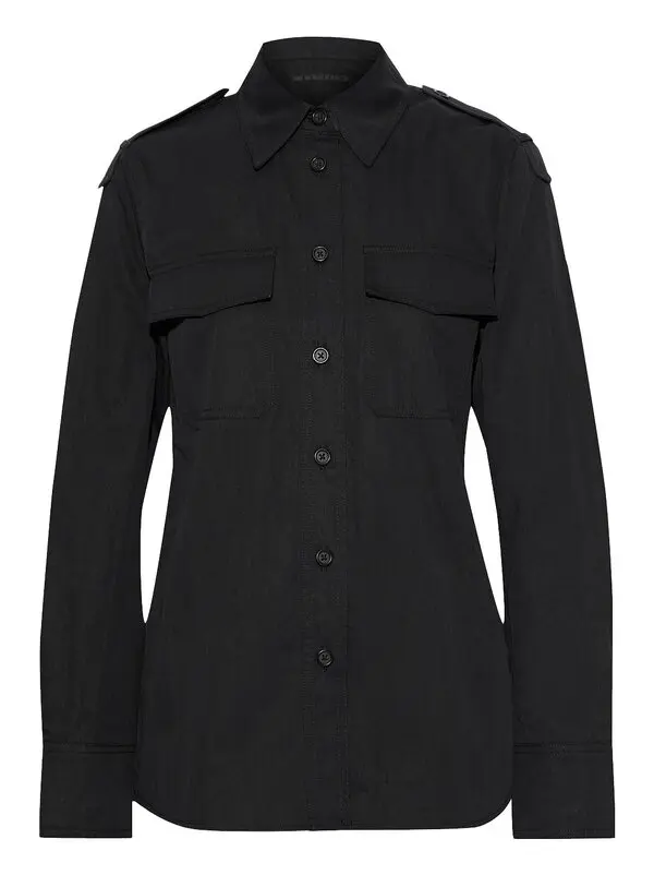 Helmut Lang Cotton-blend Twill Shirt - Black