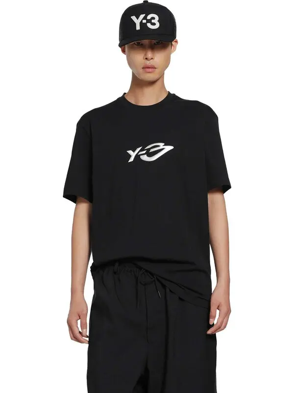 Y3 Liquid Logo T-shirt - Black