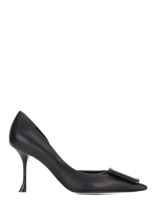 ROGER VIVIER Viv Ville Leather Pumps With Buckle Detail - Multicolor