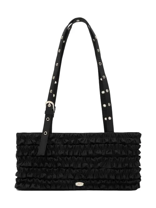 DAMSON MADDER Sophia Ruffle Bag - Black