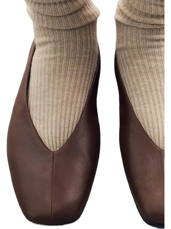 Jeffrey Campbell Fathom Ballet Flats - Mocha