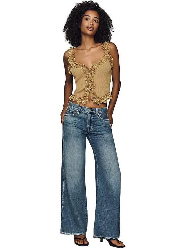 AMO Regina High-rise Wide-leg Jeans - Medium Denim