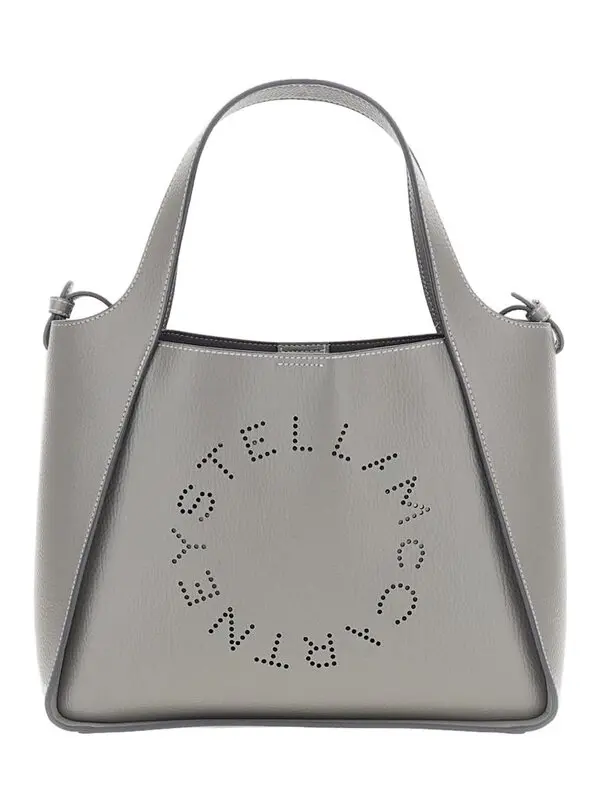 Stella McCartney Logo Tote Bag With Shoulder Strap - Grey