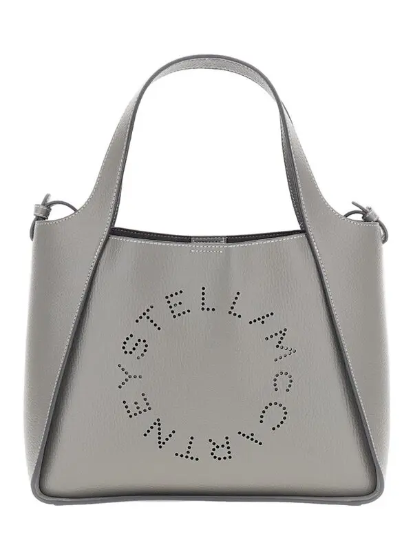 Stella McCartney Logo Tote Bag With Shoulder Strap - Grey