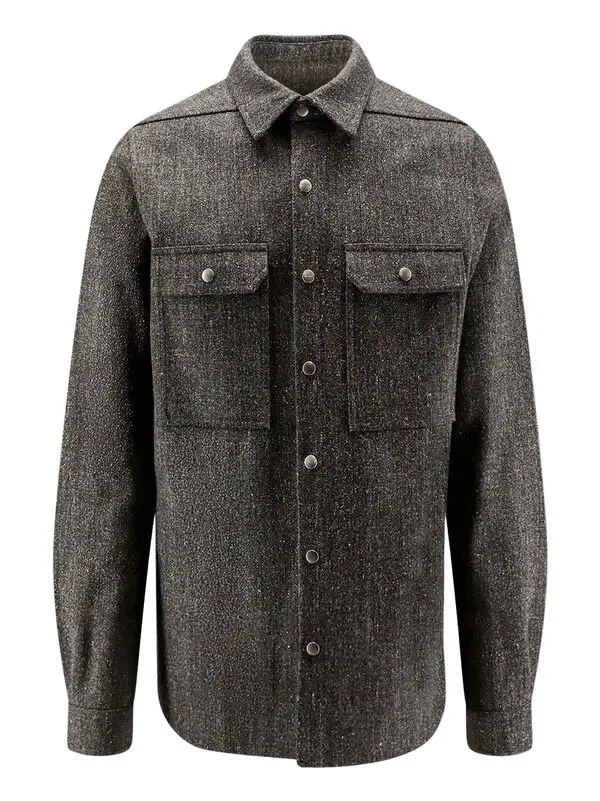 Rick Owens Wool Shirt - Grey