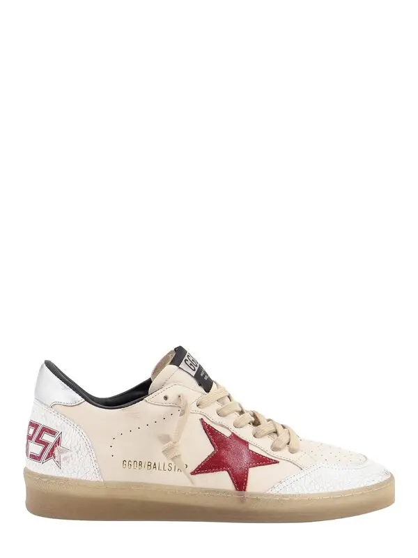 GOLDEN GOOSE Ballstar Leather Sneakers - White