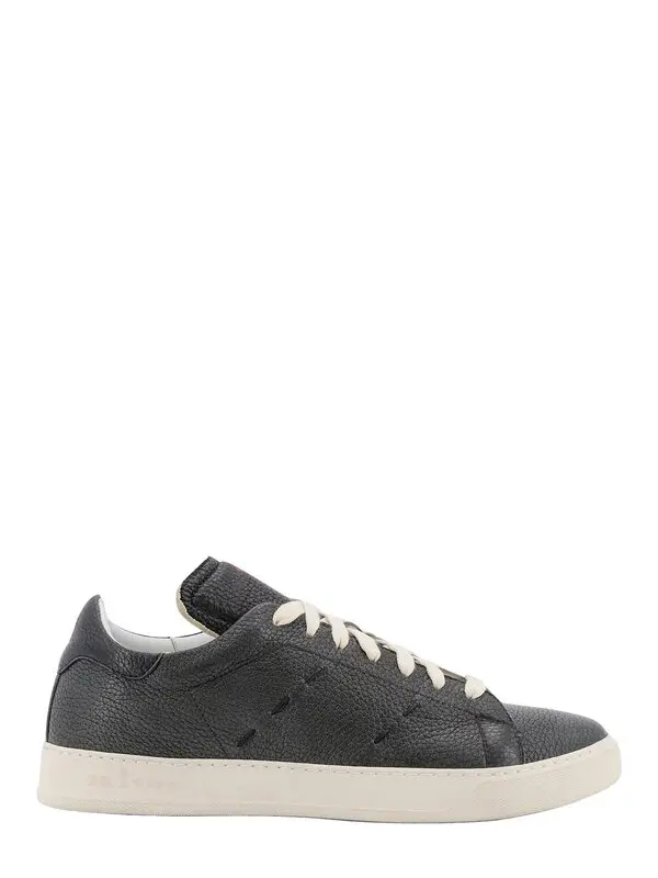 Kiton Leather Sneakers - Grey