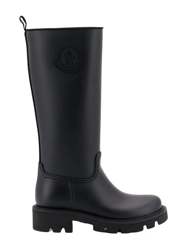 Moncler Kickstream High Pvc Rain Boots - Black