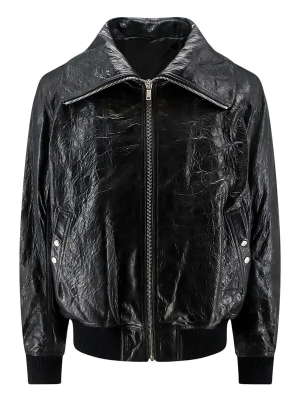 Rick Owens Dracuflight" Leather Jacket - Black
