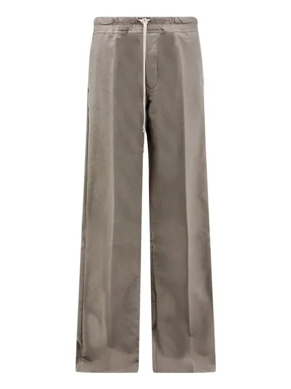 Rick Owens Dietrich Cotton Trousers - Grey