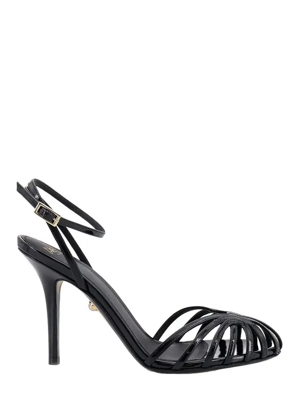 ALEVI` Alevi Blake 95 Patent Leather Sandals - Black