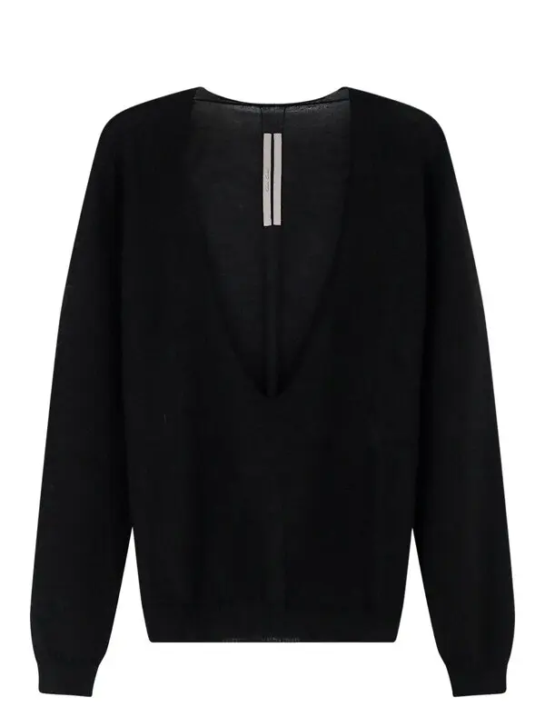 Rick Owens Tower Extreme Wool Sweater - Black