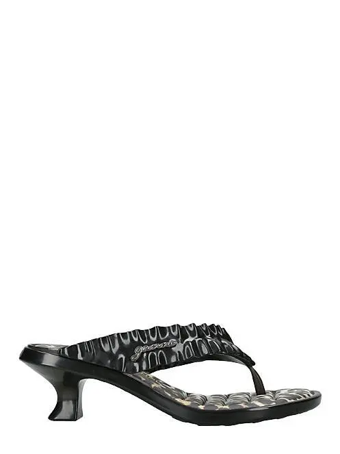 GANNI X Melissa Jelly Heeled Flip-flops - Black