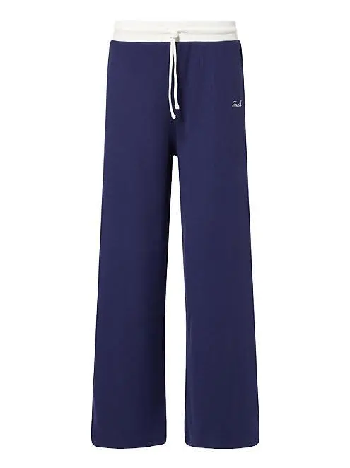 4TH & RECKLESS Ribbed Wide Leg Trousers - Blue