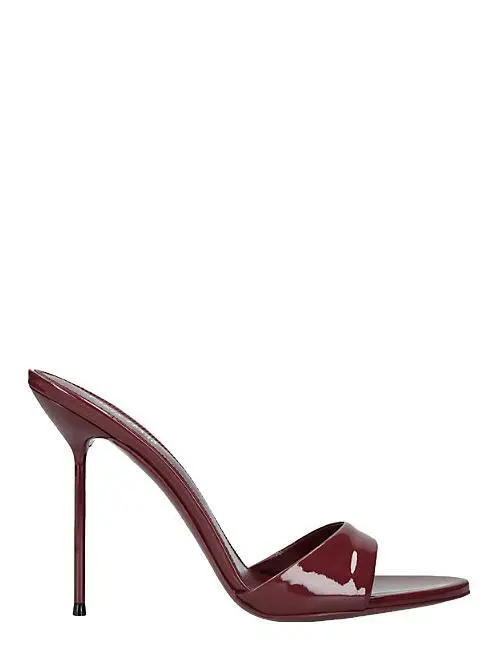 Paris Texas Lidia 105 Heeled Patent-leather Mules - Wine
