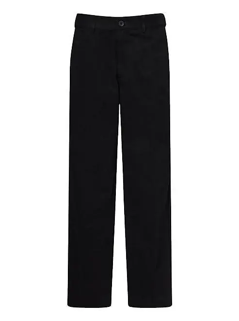 PERCIVAL Straight Leg Cotton Chino Trousers - Black
