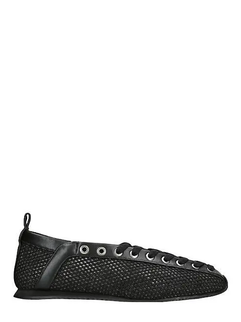 GANNI Sporty Ballerina Mesh Ballet Flats - Black