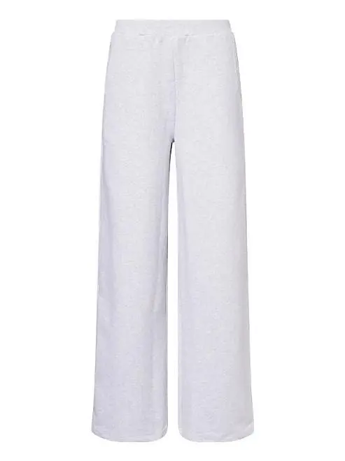 4TH & RECKLESS Wide Leg Stretch-cotton Trousers - Grey